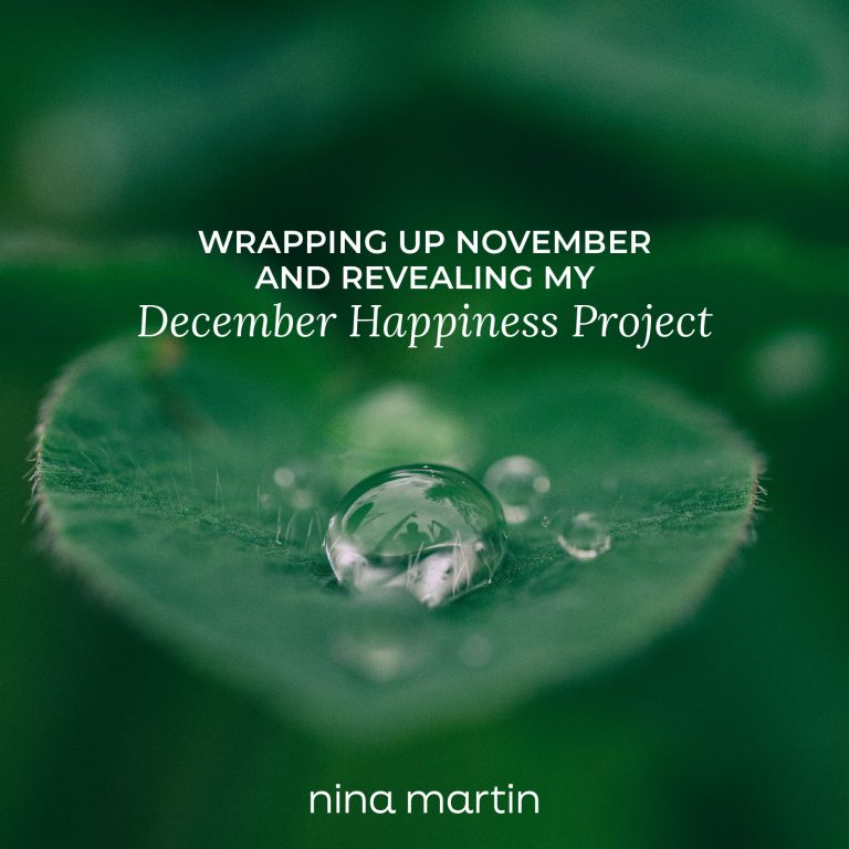 Wrapping Up November And Revealing My December Happiness Project – Nina ...